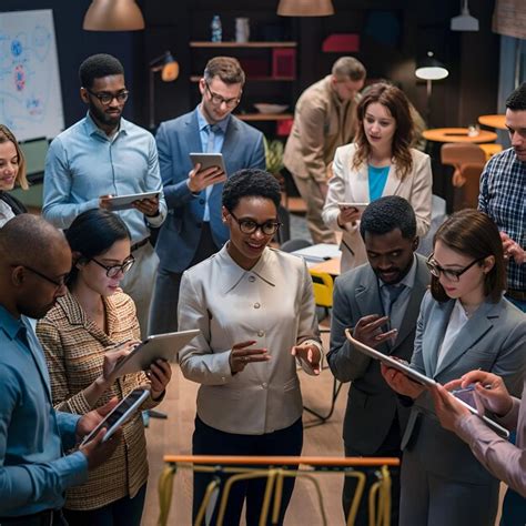 Brainstorming Of Diverse Team Corporate Coworkers Collaborating On A