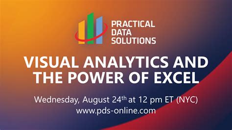 Visual Analytics And The Power Of Excel Practical Data Solutions