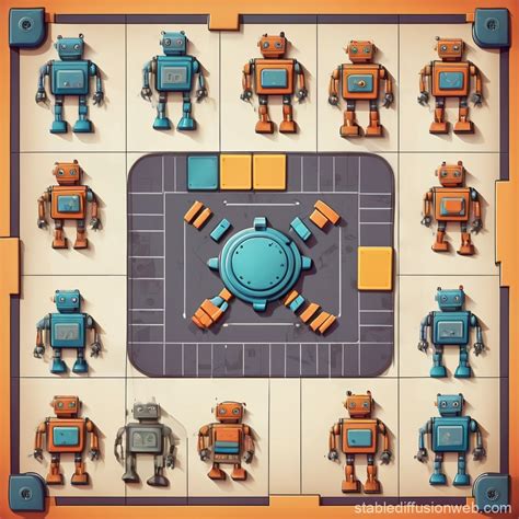 Robot Board Game Design Stable Diffusion Online