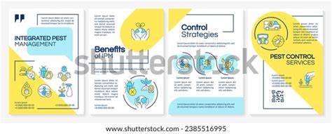 Multicolor Integrated Pest Management Brochure Template Stock Vector Royalty Free 2385516995