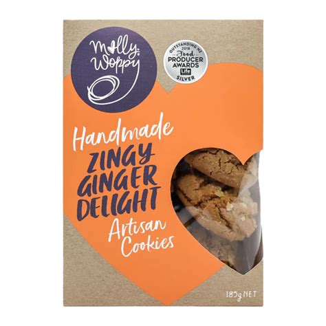 Buy Molly Woppy Artisan Zingy Ginger Delight Cookies From Harris Farm