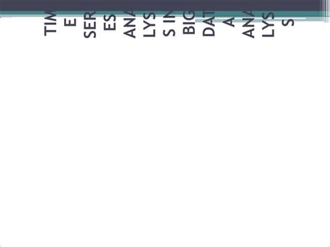 time series analysis pptx