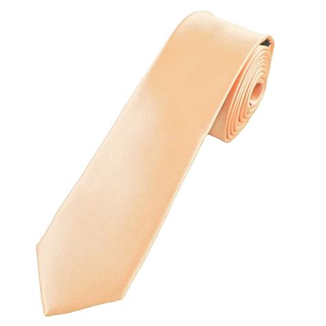 Plain Blush Peach Mens Skinny Tie From Ties Planet Uk