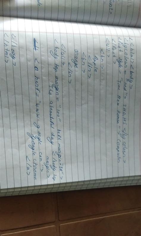 Correct The Following Html