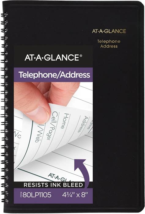 At A Glance Telephone Address Book Large Print 500
