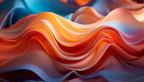 Abstract Wave Pattern In Vibrant Colors Modern Design Generated By Ai Stock Image Image Of