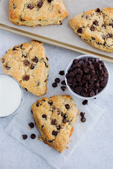 Chocolate Chip Scones Recipe Two Peas And Their Pod