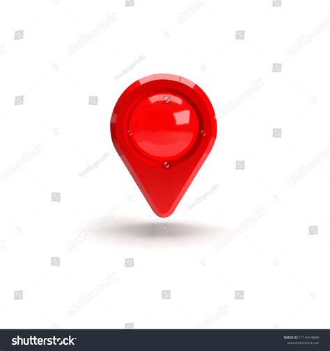 Red Gps Pointer Red Map Pointer Stock Illustration 1714414849