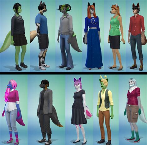 sims 4 furry set animated tails other loverslab