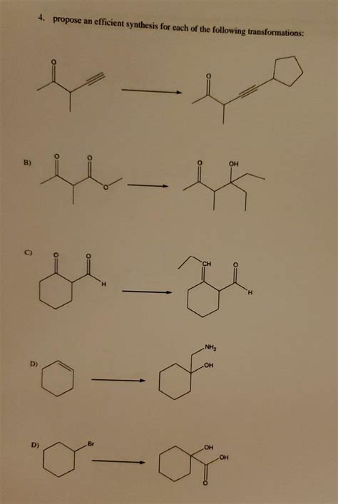 Solved 4. propose an efficient synthesis for each of the | Chegg.com