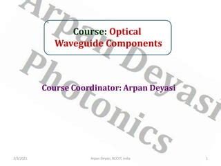 Optical Waveguide Components PDF Computer Peripherals Computing