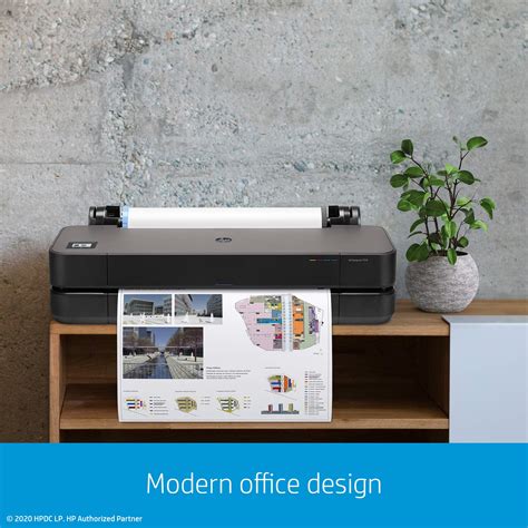 HP DesignJet T Large Format Compact Wireless Plotter Printer With Modern Office Design