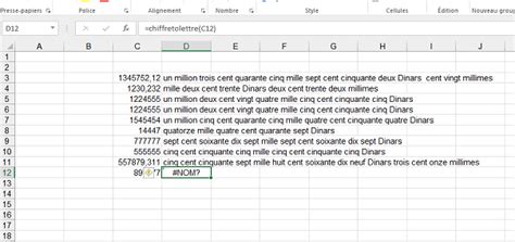 Xl 2007 Conversion Des Chiffres En Lettre Macros Et Vba Excel