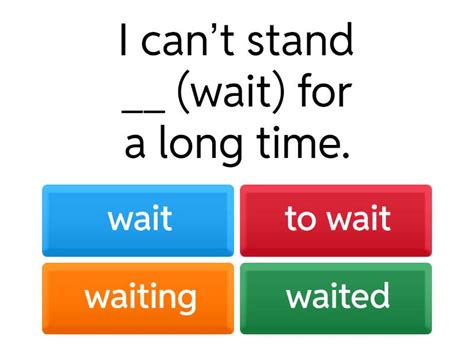 Verb Ing Verb To Infinitive Quiz