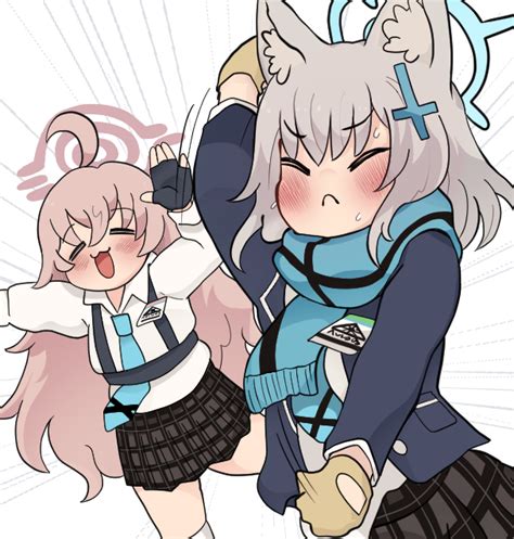 Shiroko And Hoshino Blue Archive And More Drawn By Kokoyashi Danbooru