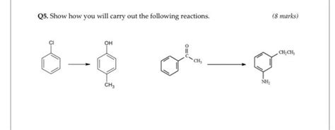 Solved Q Show How You Will Carry Out The Following Chegg Com