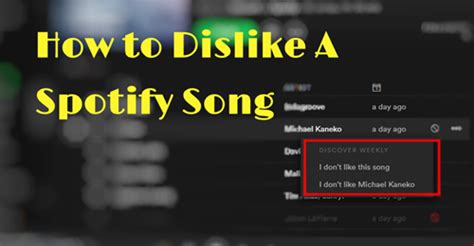 Solved How To Dislike A Song And Find It On Spotify