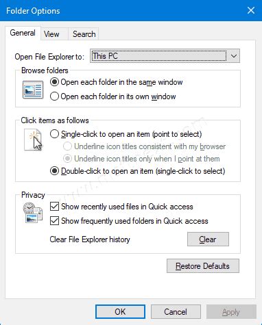 Open Folder Options In Windows 10 Various Methods