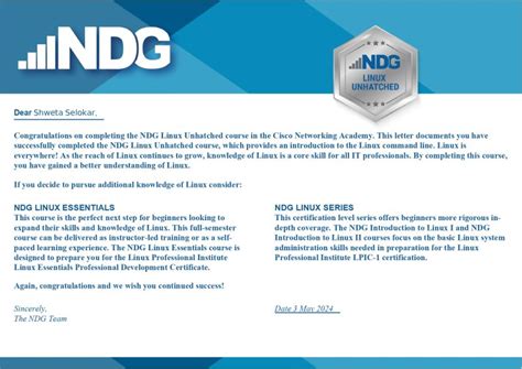 Shweta Selokar On Linkedin Ndglinux Cisconetworkingacademy