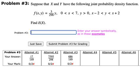 solved problem 3 suppose that x and y have the following