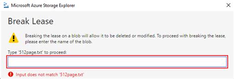 There Is An Error Message On The Break Lease Dialog For Blobsfolders · Issue 6577