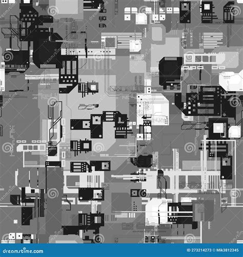 Scifi Displacement Map For 3d Stock Illustration Illustration Of