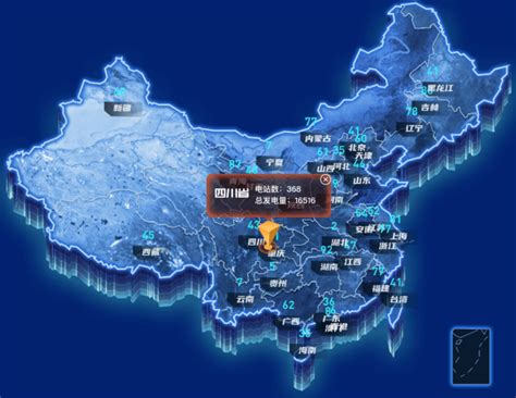 echarts 中国地图自定义背景图地图效果 完竣世界