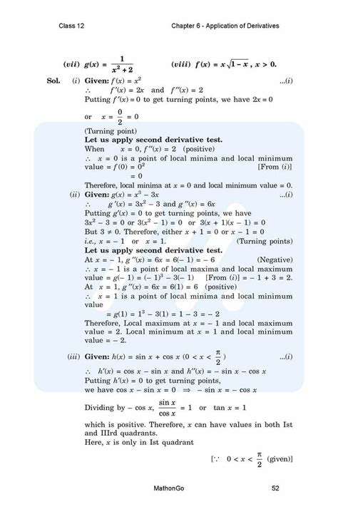 Ncert Solutions For Class 12 Maths Chapter 6 Exercise 65 Mathongo