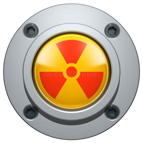 Nuclear Button 3d Illustration