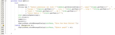 membuat aplikasi java database menggunakan jtable combo box dinamis dan