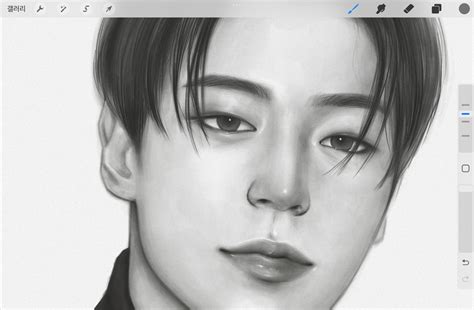 Class101 흑백으로 표현하는 매력적인 아이패드 인물화