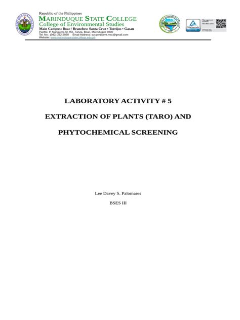 Phytochemical Screening Pdf Polyphenol Flavonoid