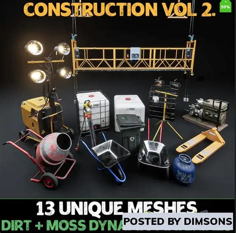 unreal engine props construction props vol 2 v5 1 avaxgfx