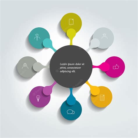 순서도 다이어그램 구성표 Infographic 요소 프리미엄 벡터