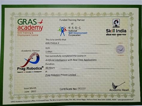 Kiruthiga Ravi On Linkedin Pragrobotics Nsdc Pragrobotics