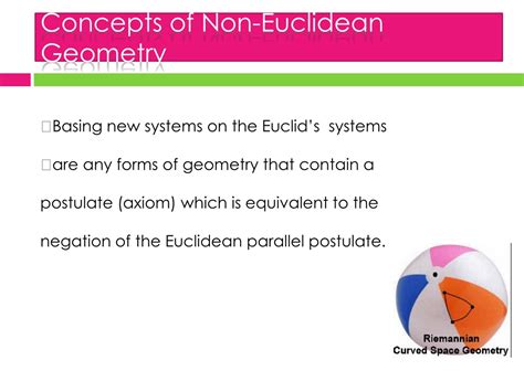 ppt exploring non euclidean geometry powerpoint presentation free