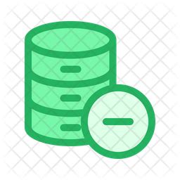 Remove Database Icon Download In Colored Outline Style