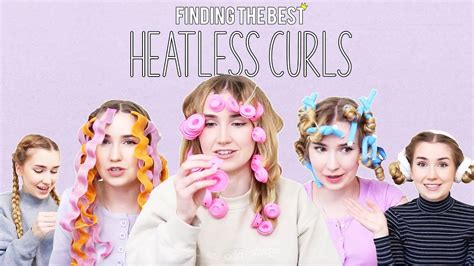 Trying 5 Heatless Hair Curling And Waving Methods Which Is Best Heatless Hairstyles