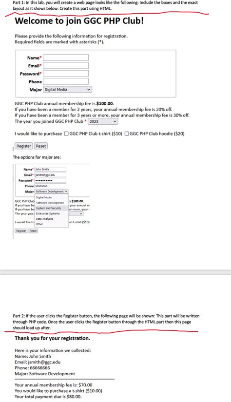 Solved Part In This Lab You Will Create A Web Page Looks Chegg
