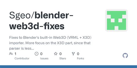 Github Sgeoblender Web3d Fixes Fixes To Blenders Built In Web3d