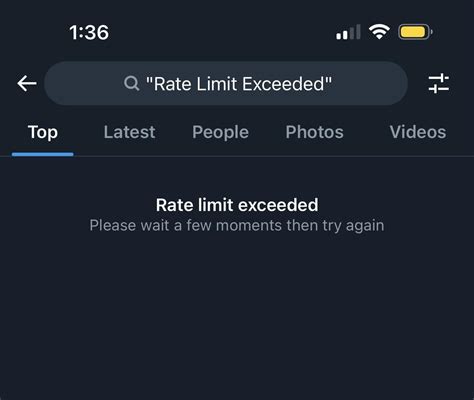 What Does Rate Limit Exceeded Mean On Twitter