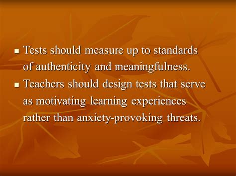 Communicative Language Tests Tests Should Measure Up To