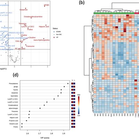 Multivariate Analysis A The Volcano Plot Of The Plasma Metabolomics Download Scientific