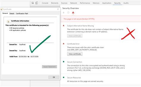 Chrome Complaining About Missing Subject Alt Name · Issue 1 · Davewasmer Devcert · Github