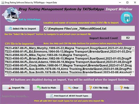 Deluxe Drug Testing Software Tatsoftapps