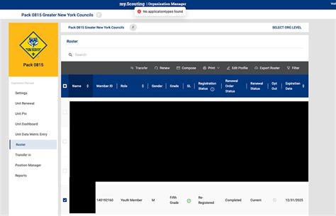 No Applicationtypes Found My Scouting Tools Scouting Forums