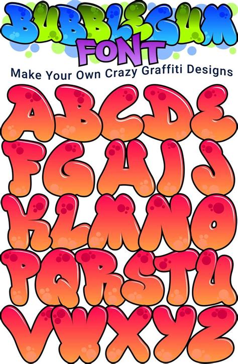 Bubble Letter Graffiti Font - Infoupdate.org