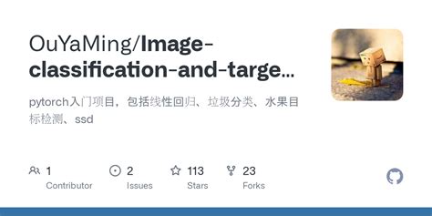 Image Classification And Target Detection By Pytorchmodelpt At Master