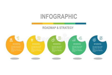 Infographic Element Template Business Concept With 5 Steps