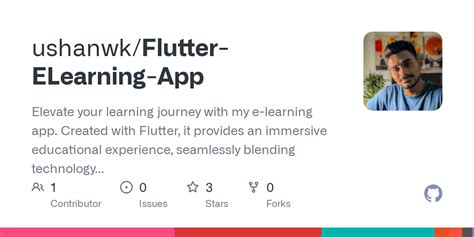 Github Ushanwkflutter Elearning App Elevate Your Learning Journey